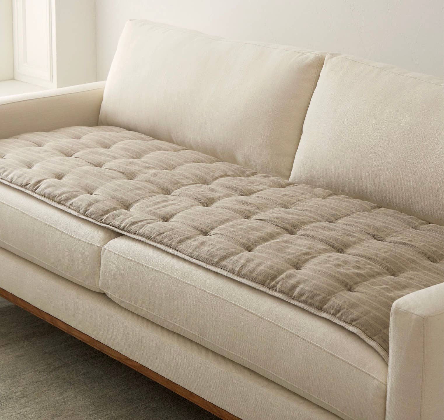 West Elm’s Reversible Sofa Overlay Makes Couch Protection Chic - Paw Nation